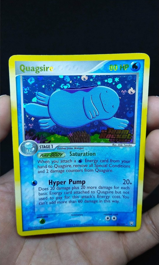 Pokemon Card - QUAGSIRE #26 - REVERSE FOIL (EX TEAM ROCKET RETURNS ...