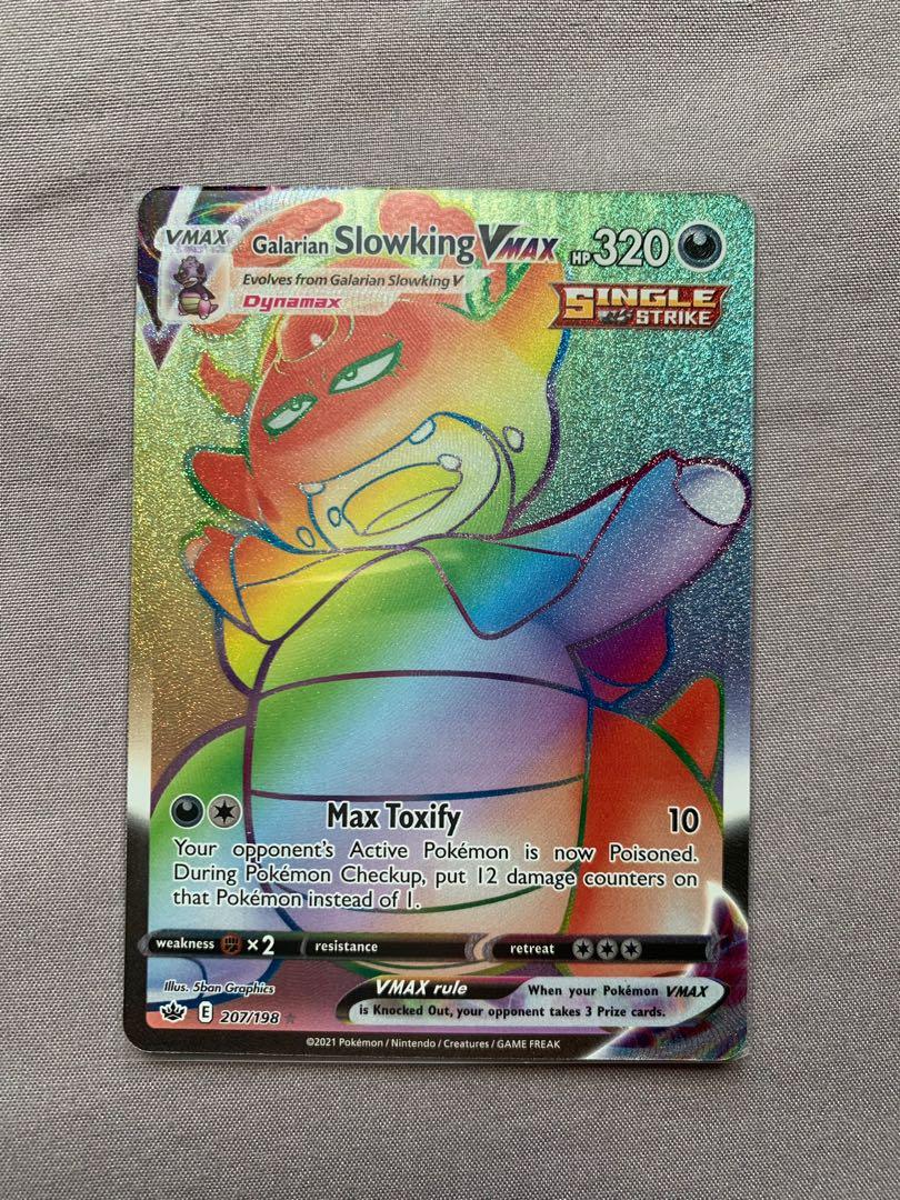 Pokémon Galarian Slowking VMAX - 207/198 - Hyper Rare, Hobbies & Toys ...