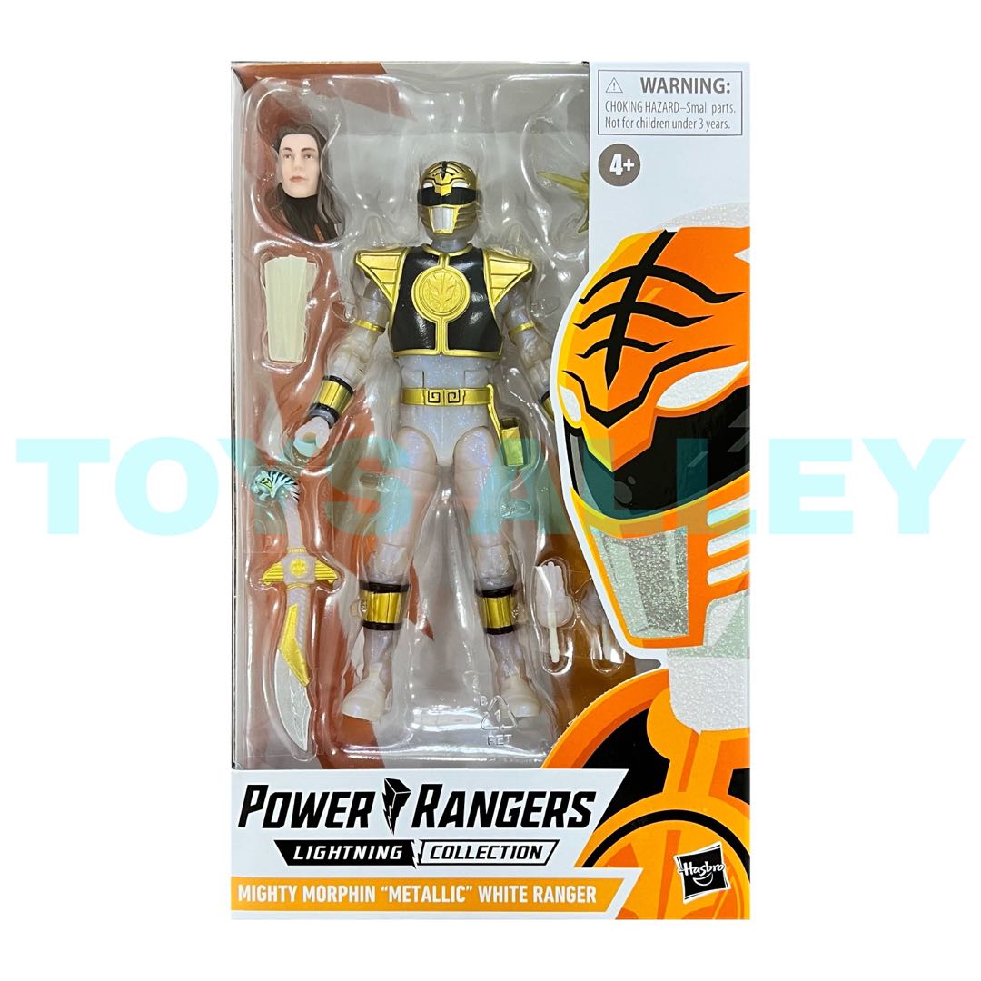 Power Rangers Lightning Collection Mighty Morphin Metallic White Ranger ...