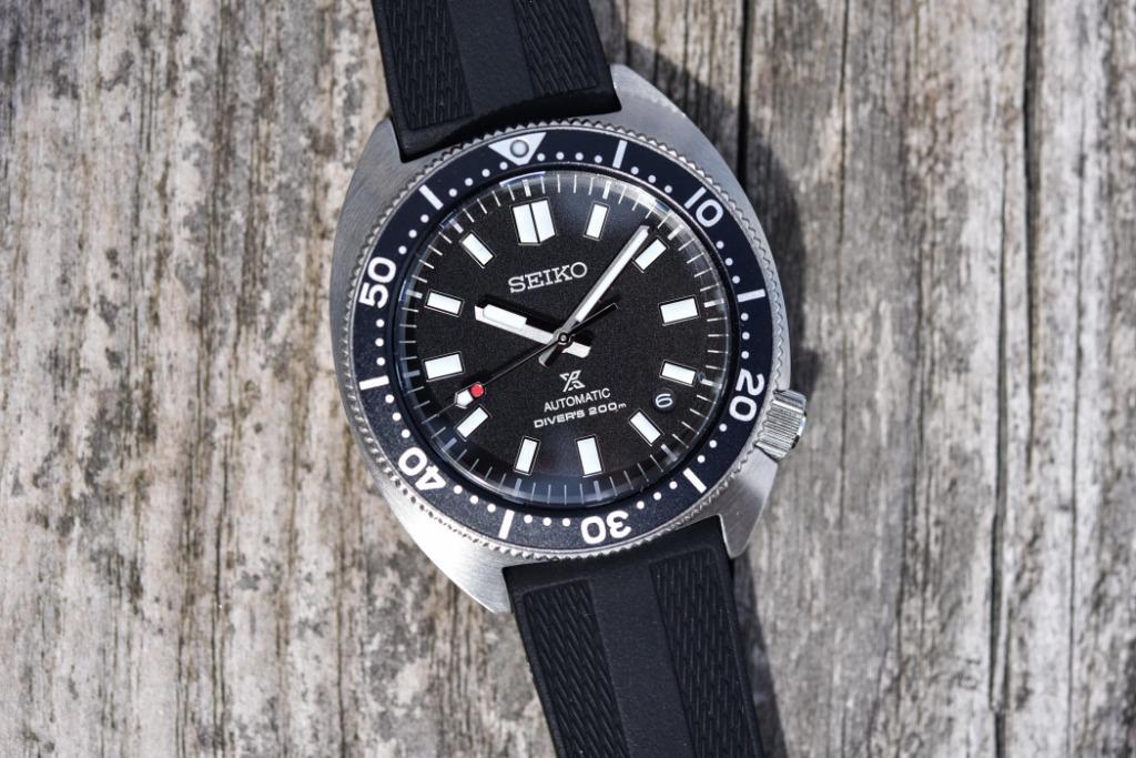 Seiko Prospex 1968 Turtle Reinterpretation Black Dial Diver Automatic Watch Silicone Strap ...