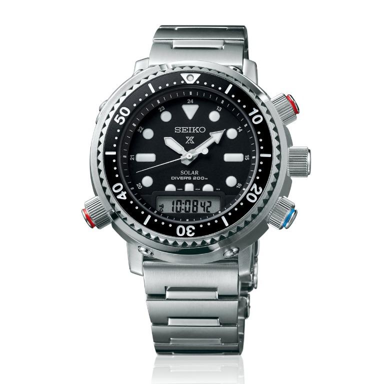 Seiko Prospex Arnie Re-issue 40th Anniversary Black Dial Solar Hybrid ...