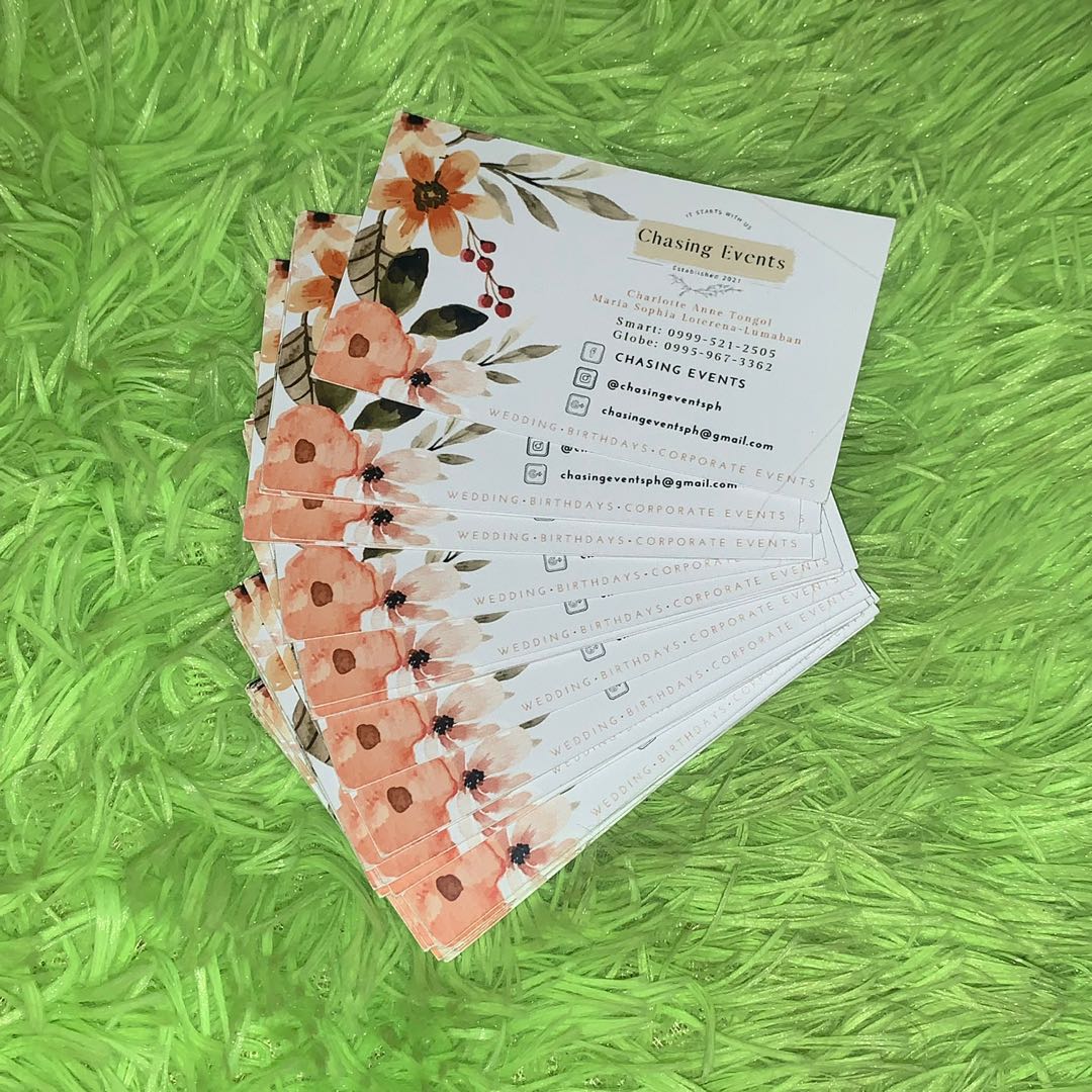 Regular Printing Machine Cut Calling Cards (Business, Thank You ...