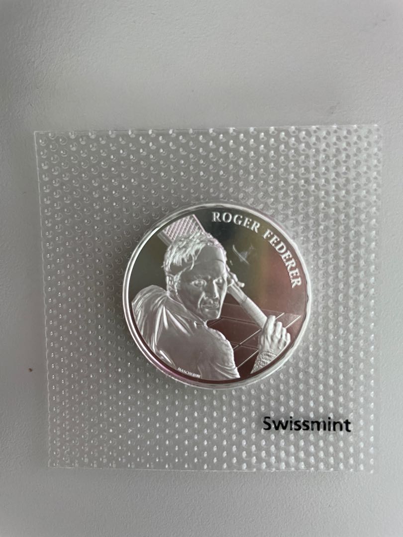 Roger Federer 2020 Swissmint Silver Coin (Uncirculated), Hobbies & Toys ...