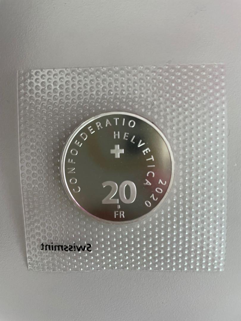 Roger Federer 2020 Swissmint Silver Coin (Uncirculated), Hobbies & Toys ...