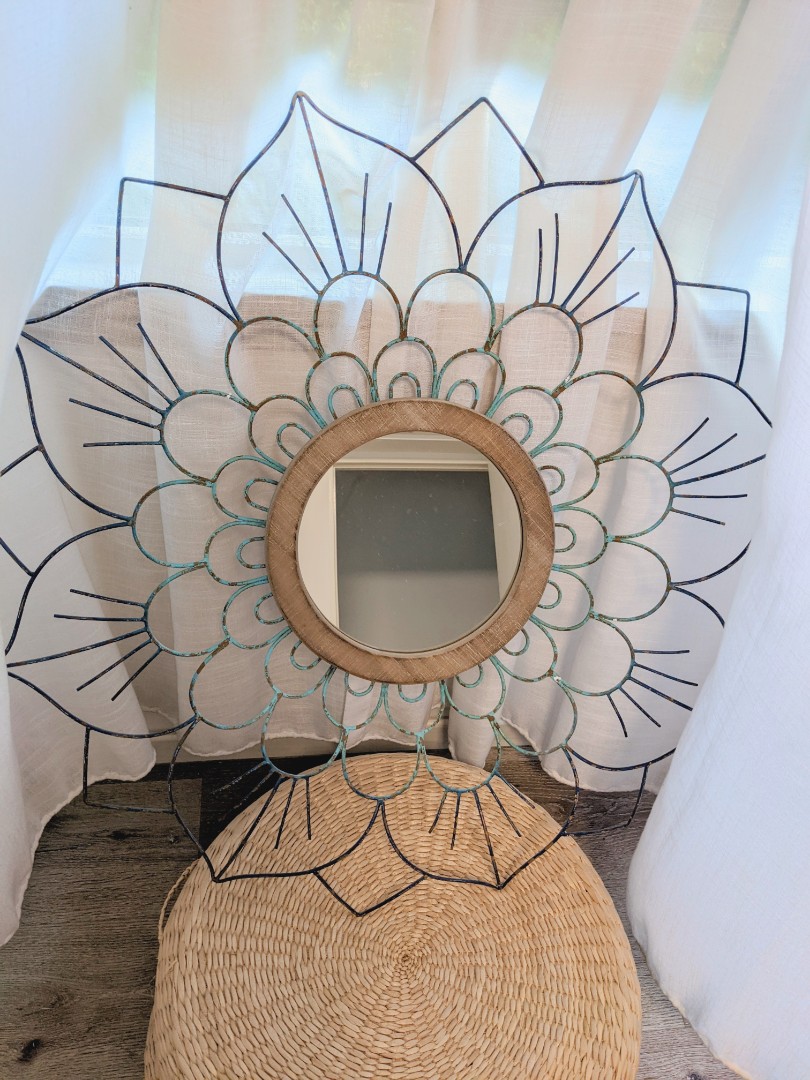Ruatic lotus shaped mirror, Furniture & Home Living, Home Decor ...