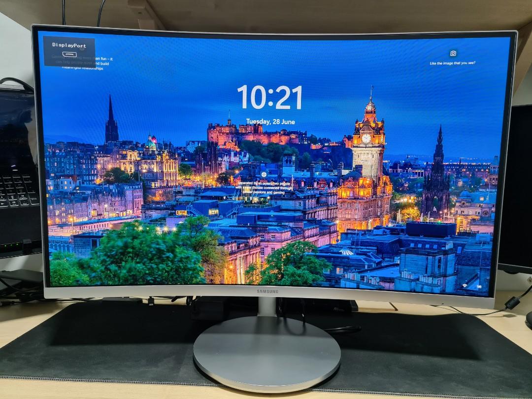 Samsung FHD curved 27 inch monitor, Computers & Tech, Parts ...