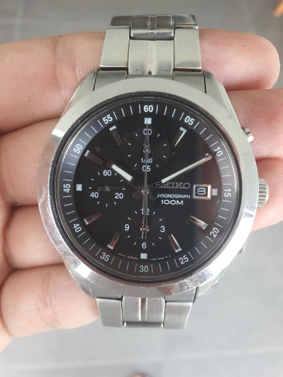 Seiko Chronograph 100M 7T92-0KK0, Men's Fashion, Watches & Accessories, Watches on Carousell