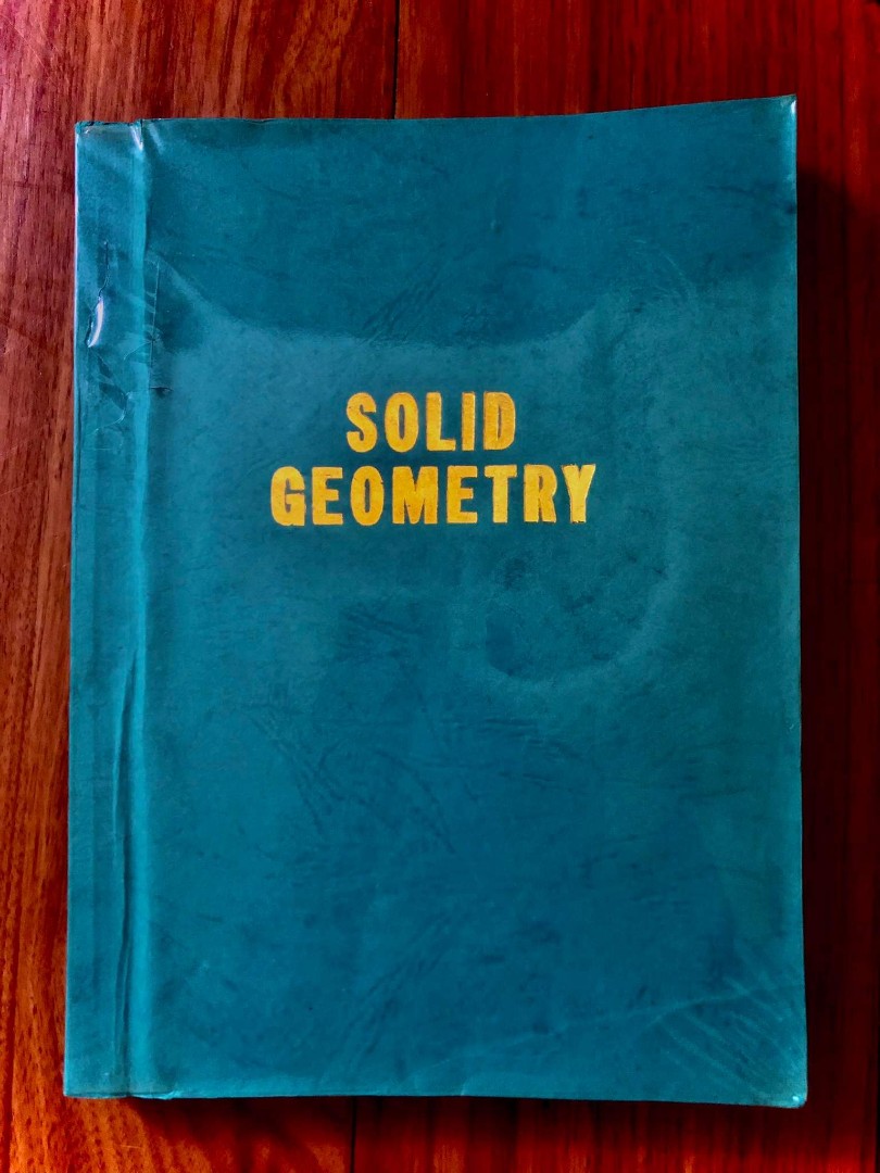 SOLID GEOMETRY Textbook, Hobbies & Toys, Books & Magazines, Textbooks ...