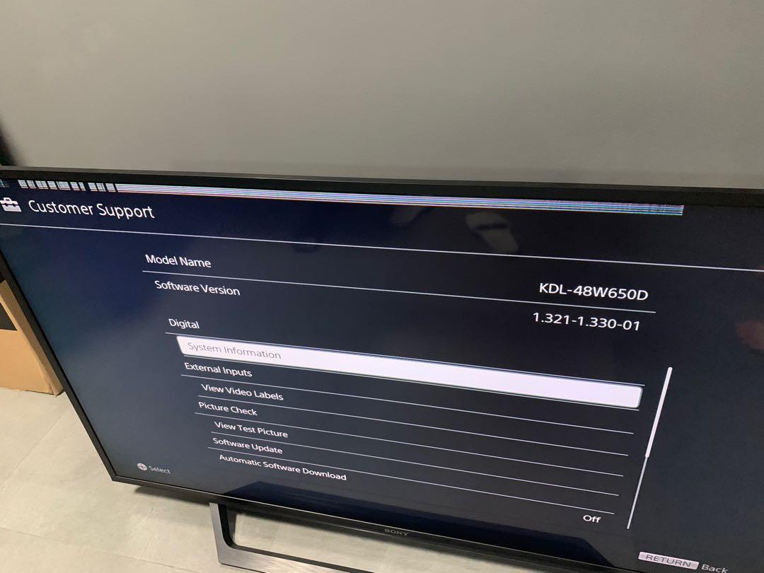 Sony Tv KDL-48W650D, TV & Home Appliances, TV & Entertainment, TV on ...