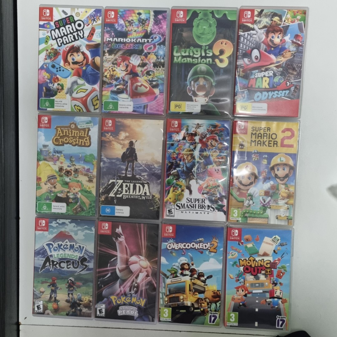 Super Mario Party Mario Kart 8 Deluxe Luigi's Mansion 3 Super Mario ...