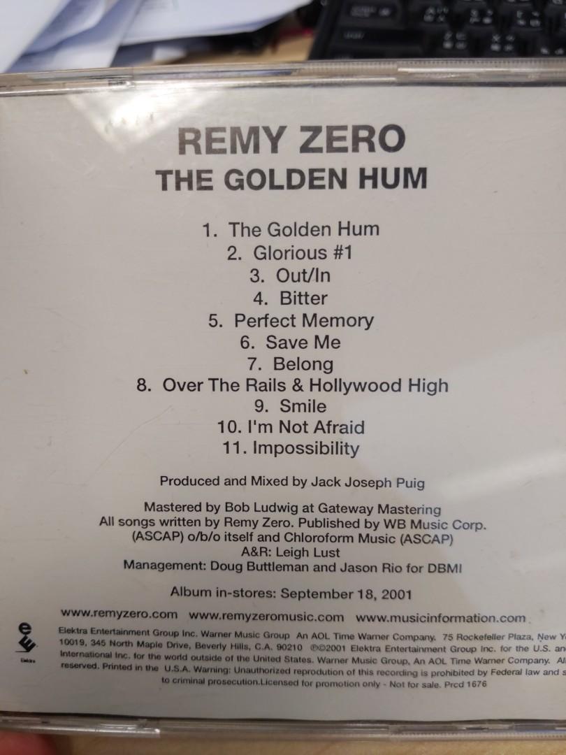 The Golden Hum - Remy Zero (advanced promo copy), 興趣及遊戲, 音樂樂器 & 配件, 音樂與 ...
