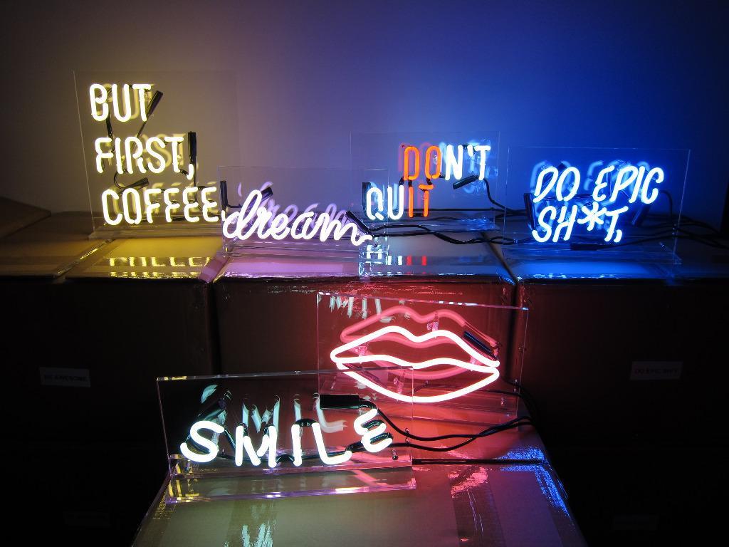Traditional Glass Tube Neon Signs, Furniture & Home Living, Lighting ...