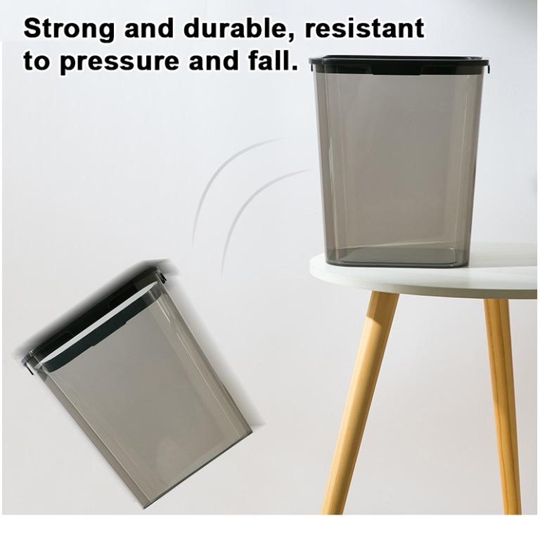Transparent Waste Bin Rubbish Bin | Premium Trash Bin, Furniture & Home ...