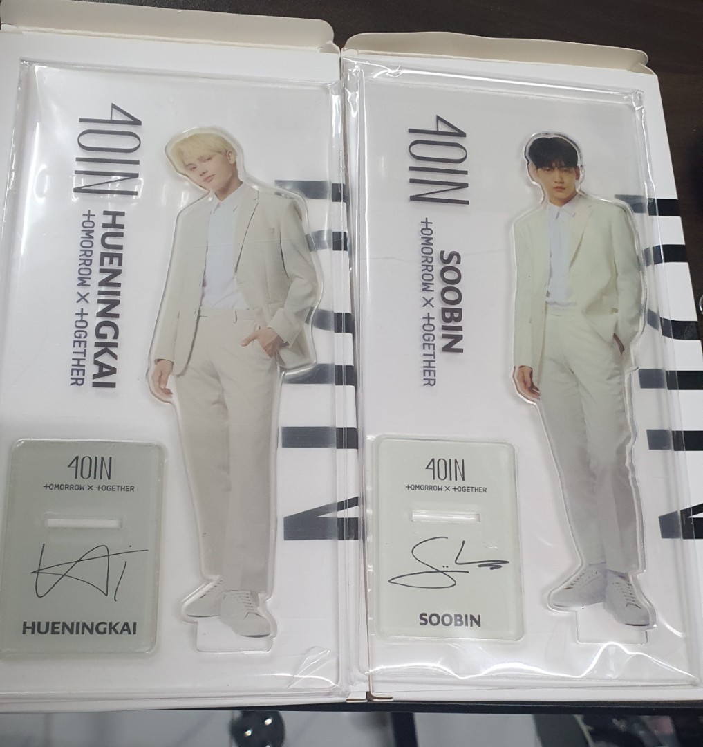 TXT Sookai 4oin Standees, Hobbies & Toys, Memorabilia & Collectibles, K ...