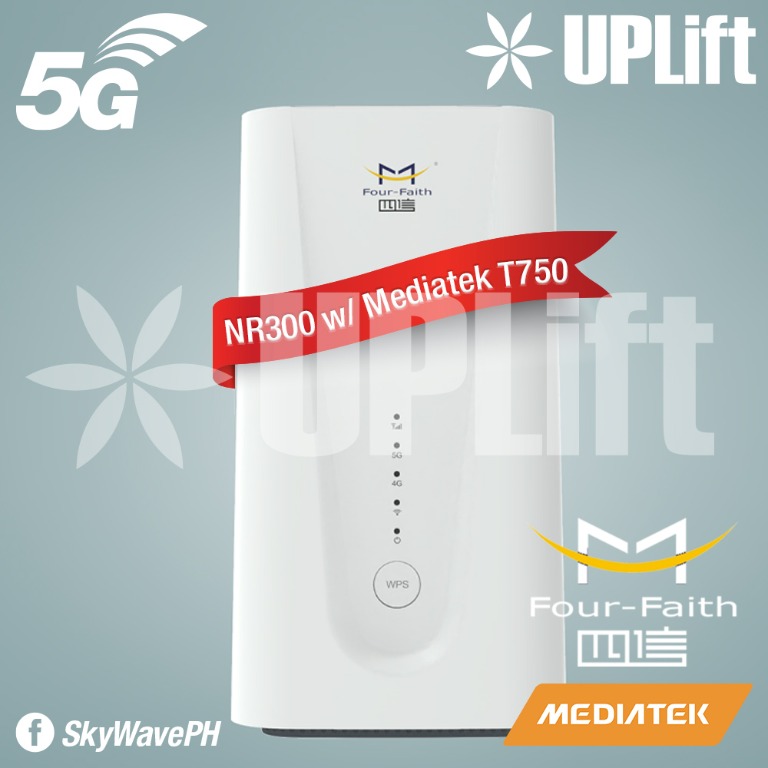 UPLift Four Faith F-NR300 5G CPE Internet Modem with Mediatek MTK T750 Max 4.7Gbps Nano SIM ...