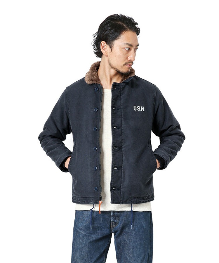 USN N-1 DECK JACKET 3 DAYS UNION BY WORKWARE HERITAGE, Men's Fashion ...