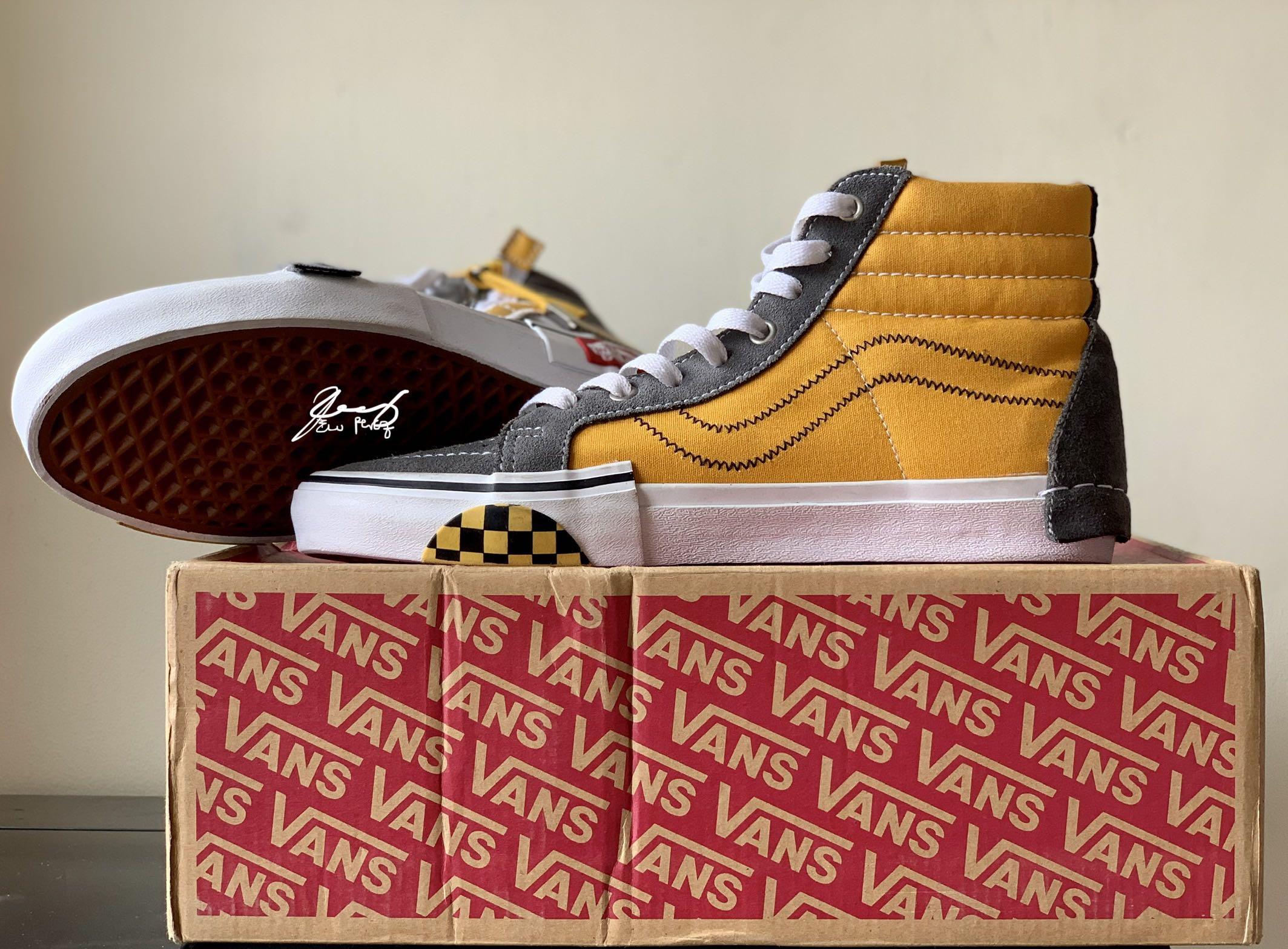 Vans Deconstructed (Hi- cut) Sk8-Hi Reissue CA Pewter / Mango Mojito ...