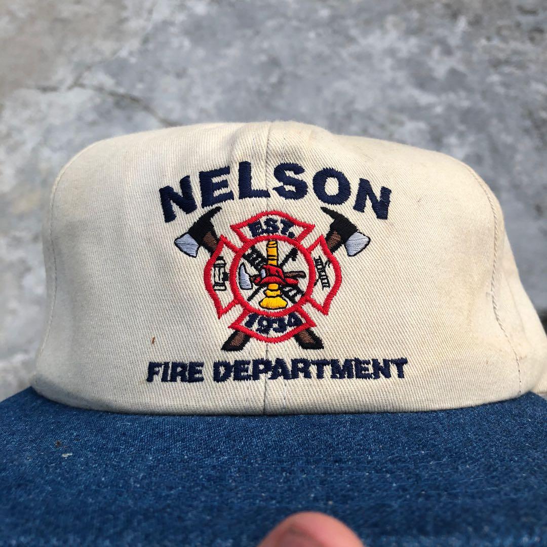 Vintage USA Nelson Fire Department Snapback Cap, Men's Fashion, Watches & Accessories, Cap ...