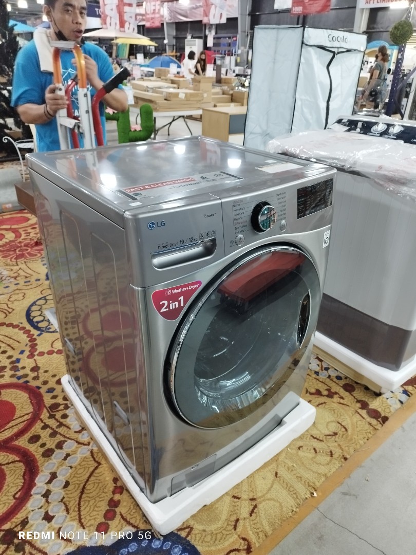 washing machine front load 12kg 220v, TV & Home Appliances, Washing ...