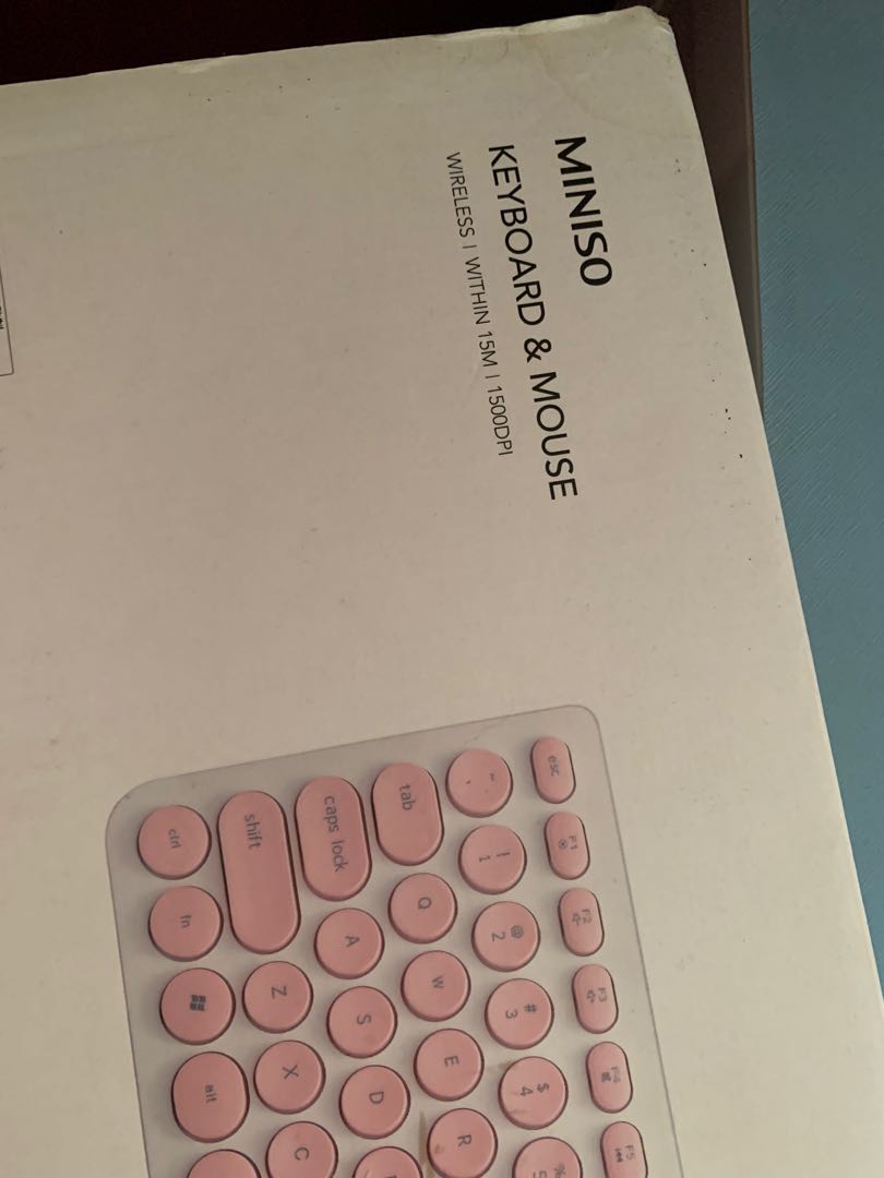 Wireless Keyboard Miniso Computers And Tech Parts And Accessories Computer Keyboard On Carousell