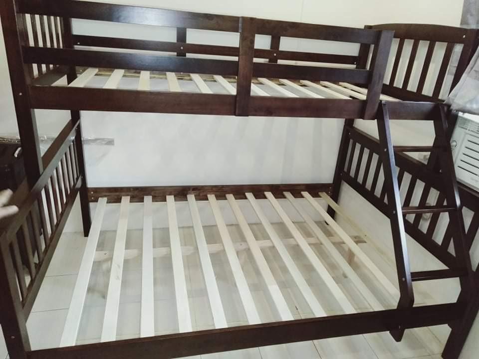 Wooden double deck frame, Furniture & Home Living, Furniture, Bed ...