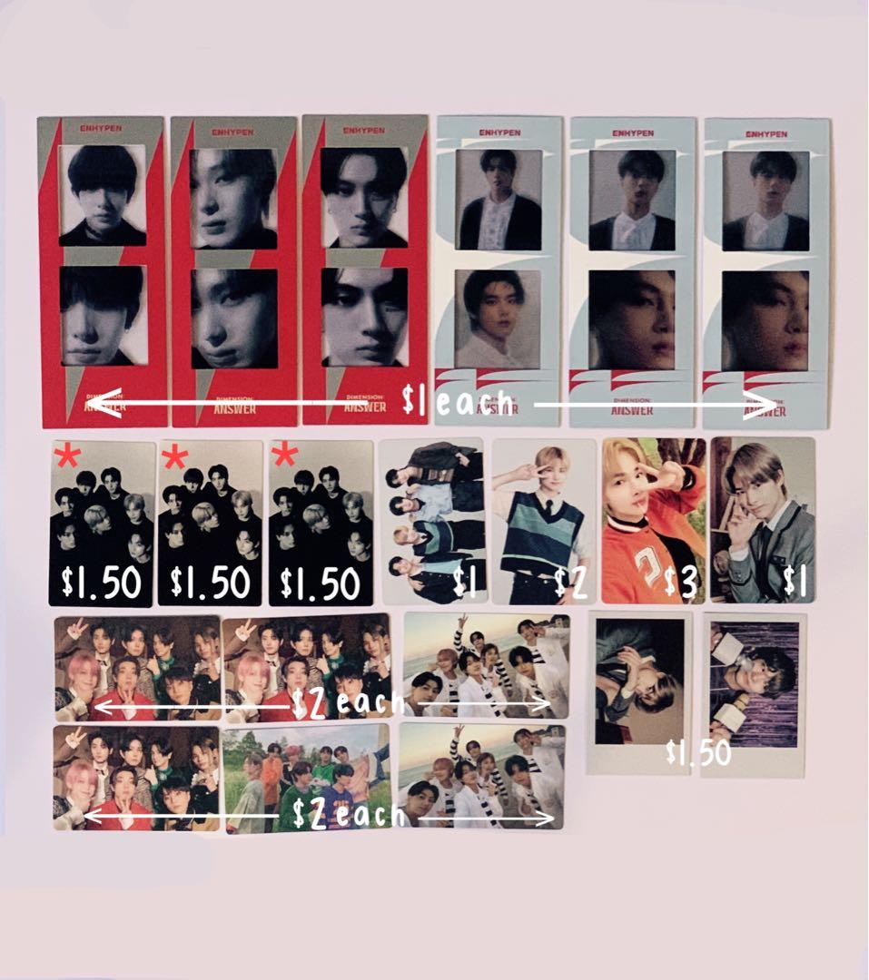wts/lfb enhypen assorted pcs heeseung jungwon jake sunghoon niki riki ... wts/lfb enhypen assorted pcs heeseung jungwon jake sunghoon niki riki ...