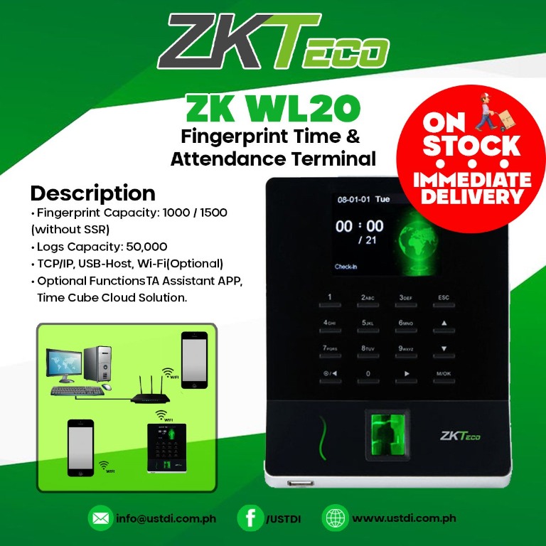 ZKTeco ZK WL20, Furniture & Home Living, Security & Locks, Other ...