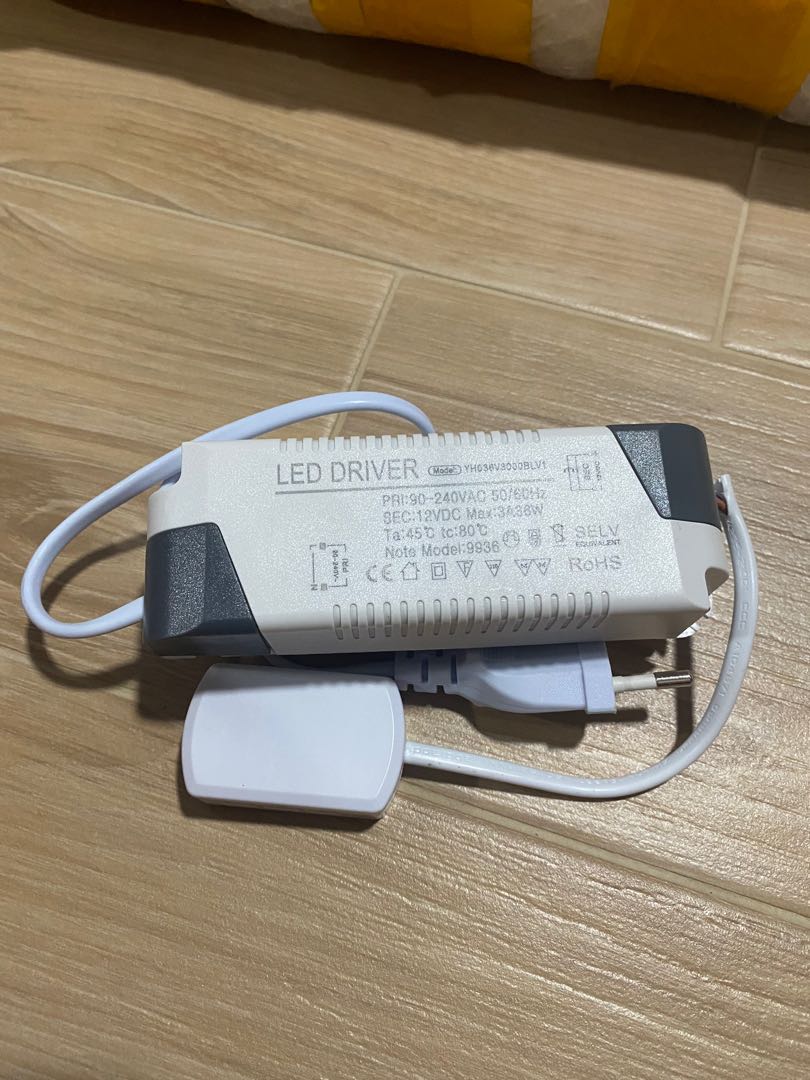 12v 36w LED driver, Furniture & Home Living, Lighting & Fans, Lighting ...
