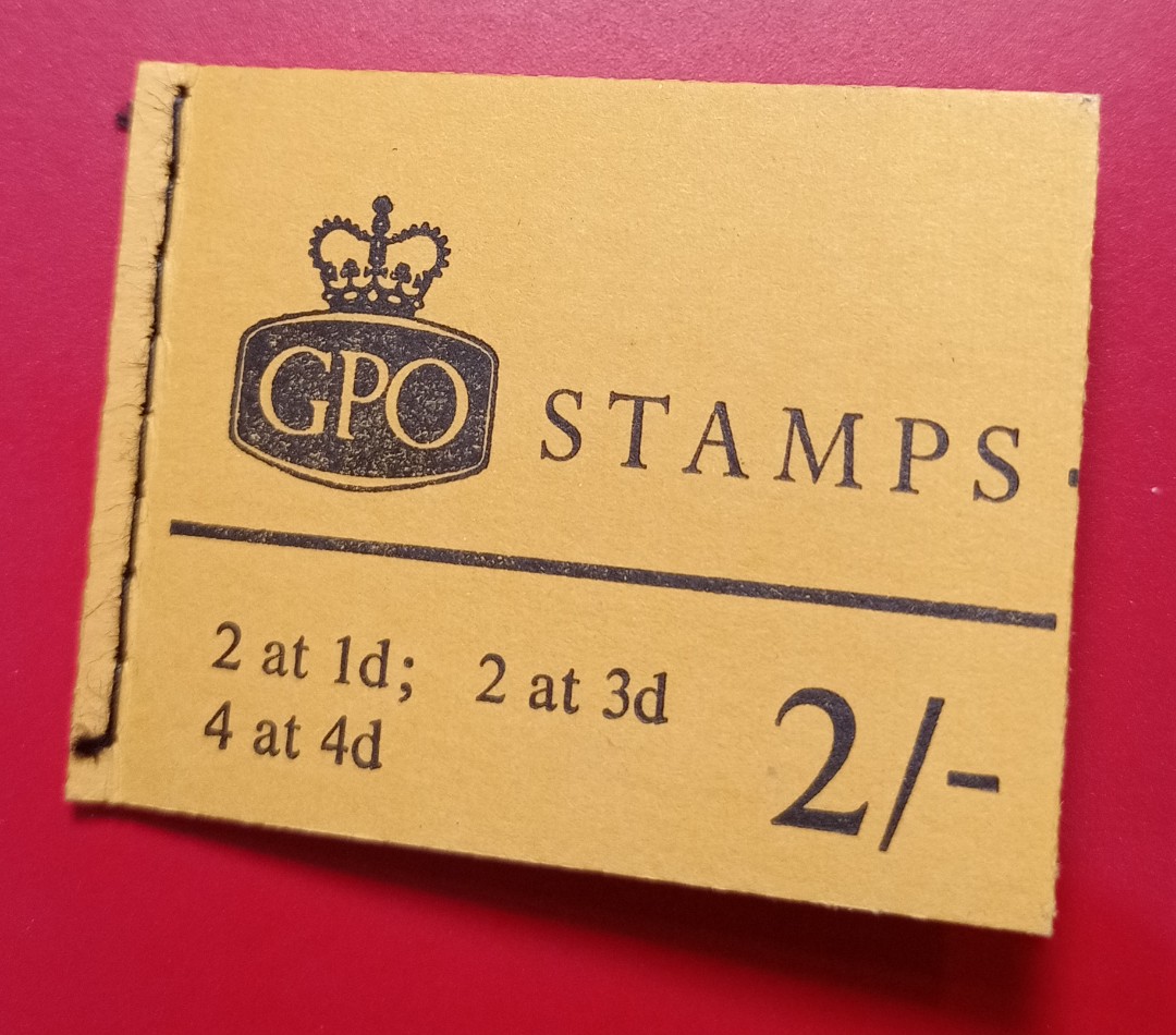 2/- GPO Stamps Booklet January 1966 with Phosphor Bands Complete ...