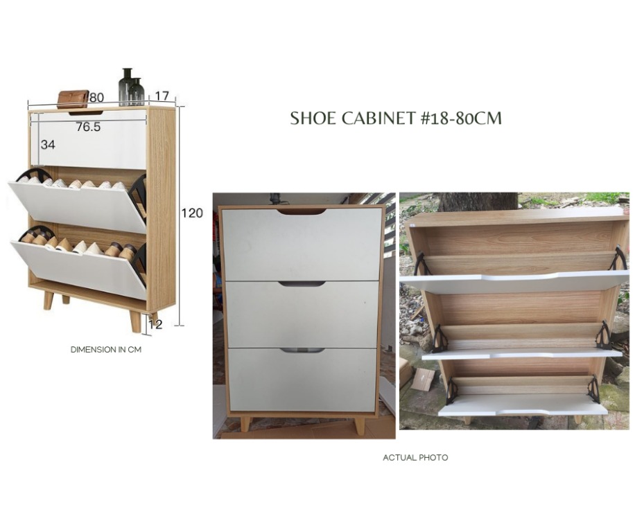 3 layer shoe cabinet for bedroom living room home furniture/ shoe rack ...