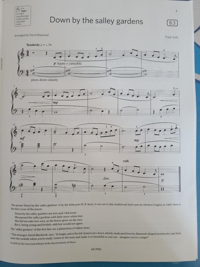 Abrsm 2021and2022 Piano Exam Pieces Grade 1 興趣及遊戲 音樂、樂器 And 配件 樂器配件