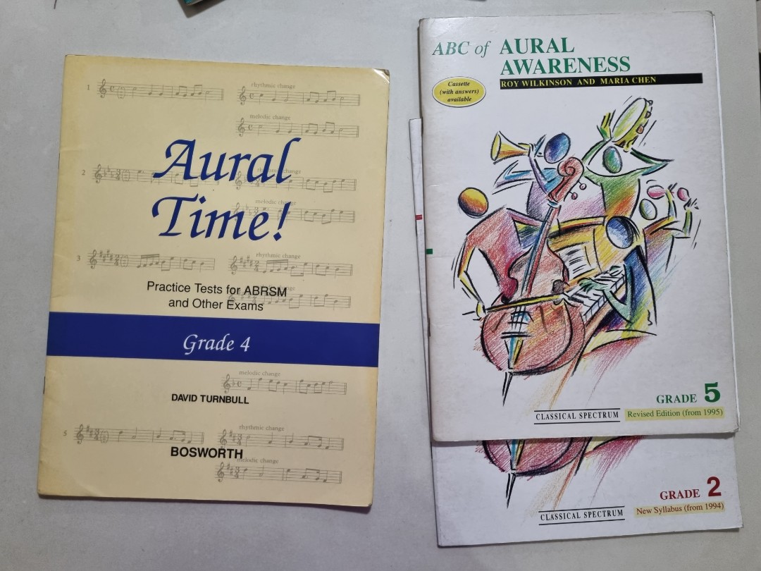 ABRSM Aural Tests Grade 2, 4-8 (old syllabus), Hobbies & Toys, Music ...