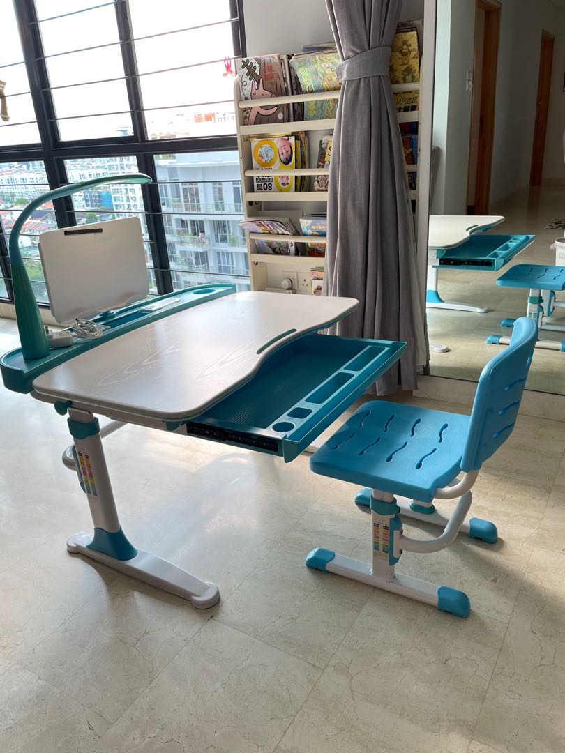 Adjustable Kids Learning Table & Chair, Furniture & Home Living ...