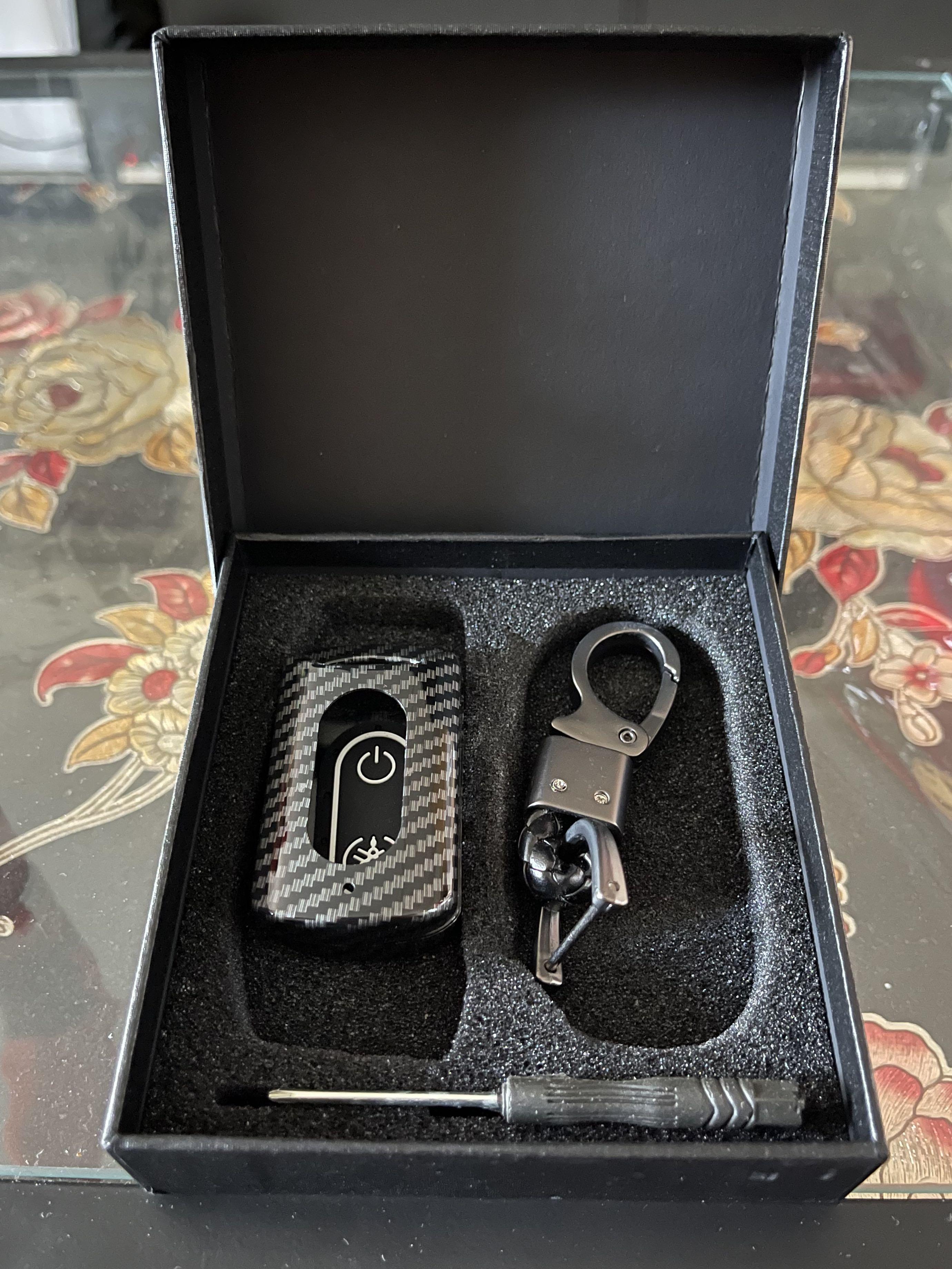 Aerox key cover carbon fibre, Motorcycles, Motorcycle Accessories on ...