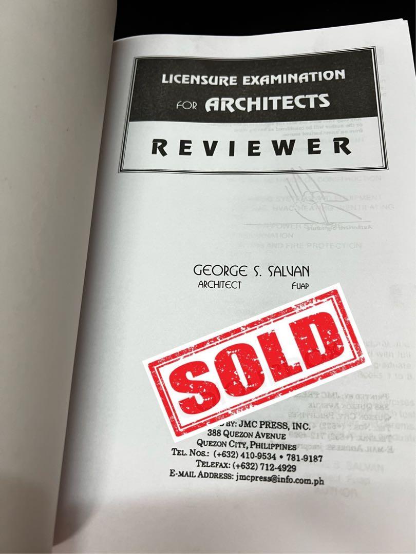 ALE Architect Licensure Exam Reviewer & Phil Codes, Hobbies & Toys ...