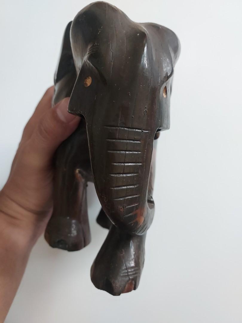 ANTIK KAYU REPLIKA GAJAH, Hobbies & Toys, Collectibles & Memorabilia ...