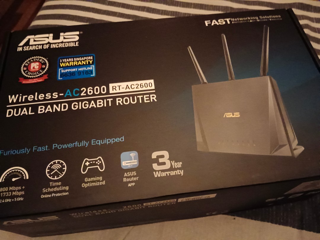 ASUS RT-AC2600 Dual Band Wireless AC2600 Gigabit Wi-Fi Router 4K UHD ...