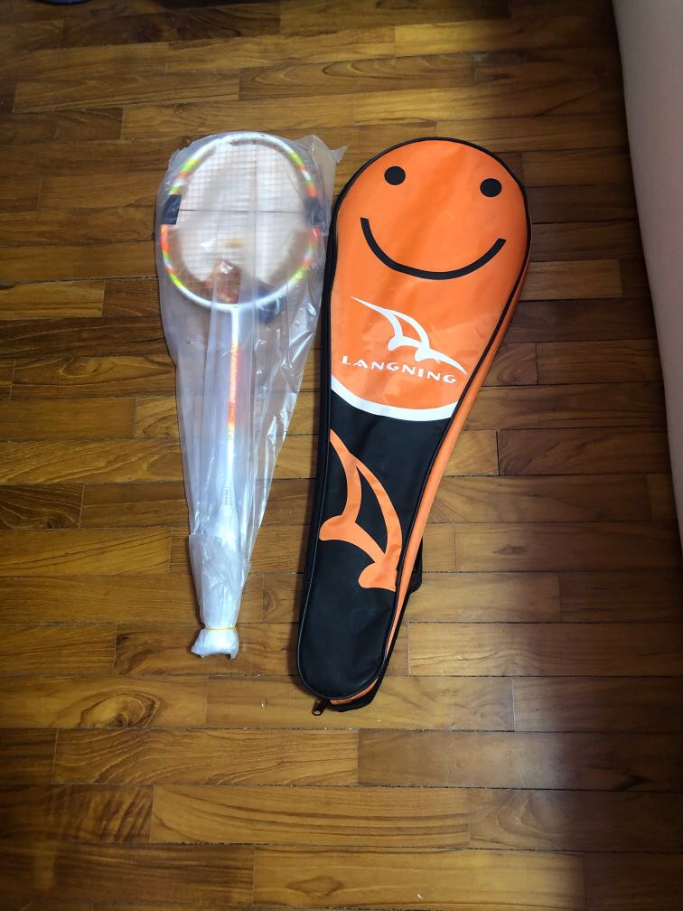 Badminton racket and case, Sports Equipment, Sports & Games, Racket ...