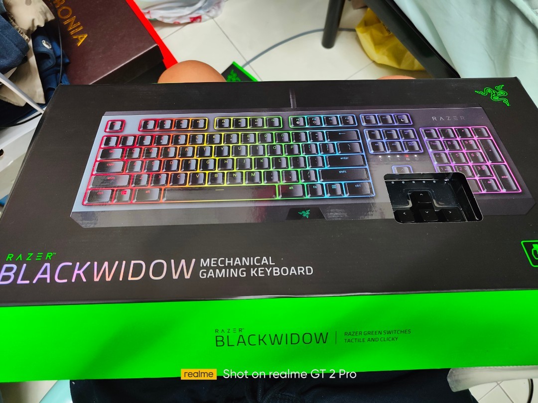 Black widow mechanical gaming keyboard, Computers & Tech, Parts ...