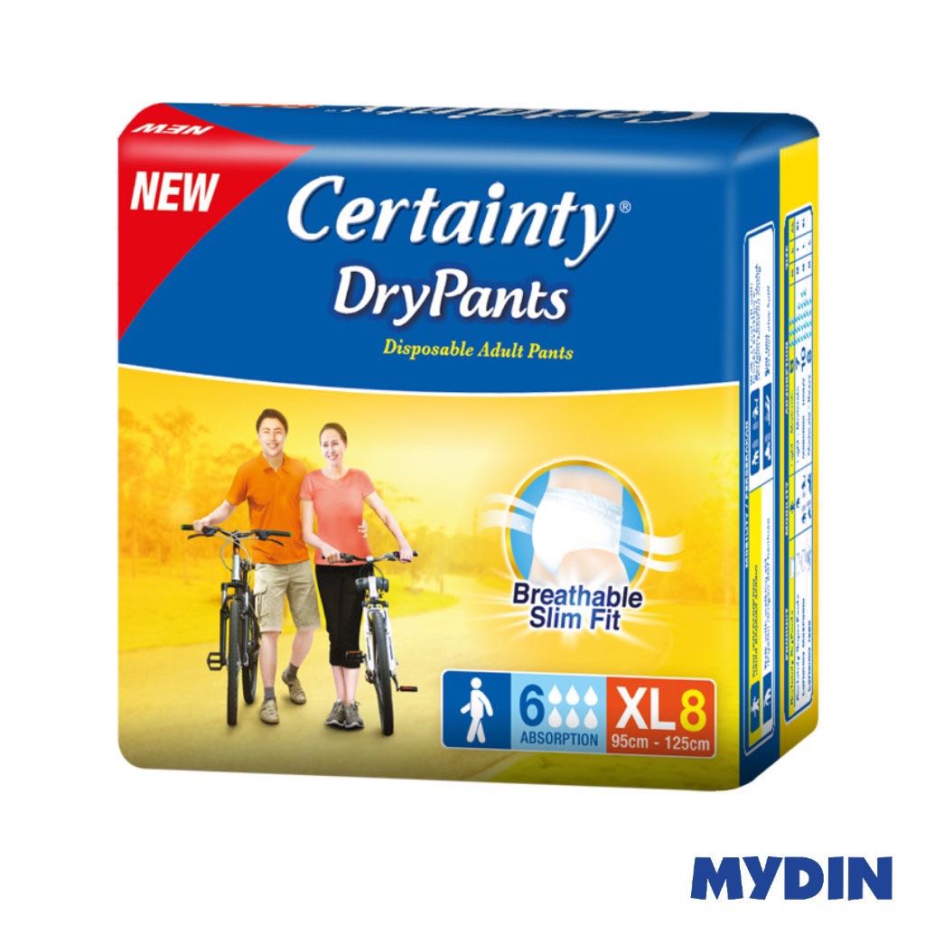 Certainty DryPants Adult Diaper XL8, Health & Nutrition, Assistive ...