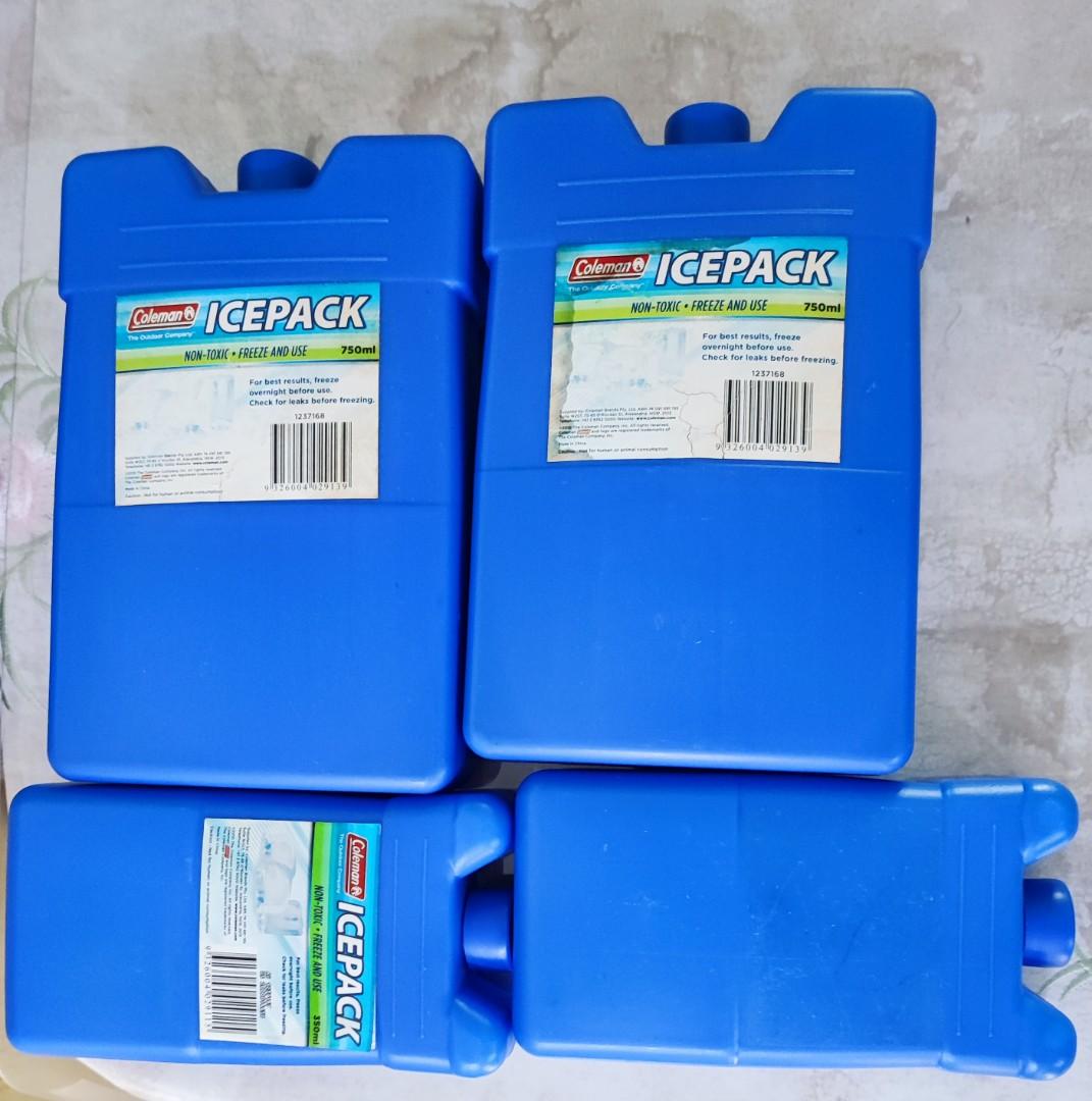 Coleman Ice Packs 750ml x 2 + 350ml x 2, Food & Drinks, Other Food ...