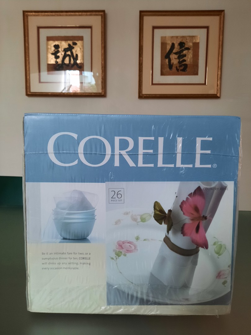 Corelle 26 piece set - Country Rose, Furniture & Home Living ...