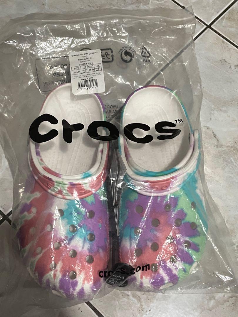 CROCS classic clog fresco multi w7, Women's Fashion, Footwear, Slippers ...