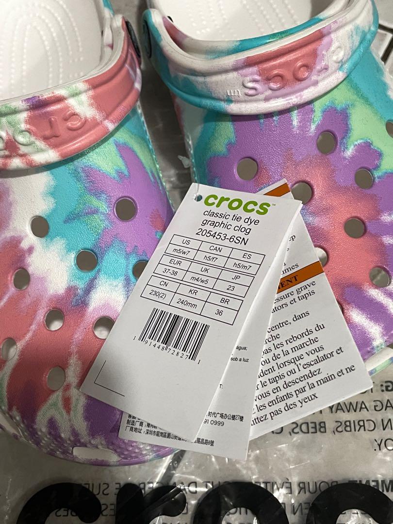 CROCS classic clog fresco multi w7, Women's Fashion, Footwear, Slippers ...