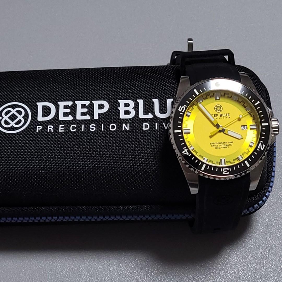 Deep Blue Speedograph Swiss automatic movement, Men's Fashion, Watches ...