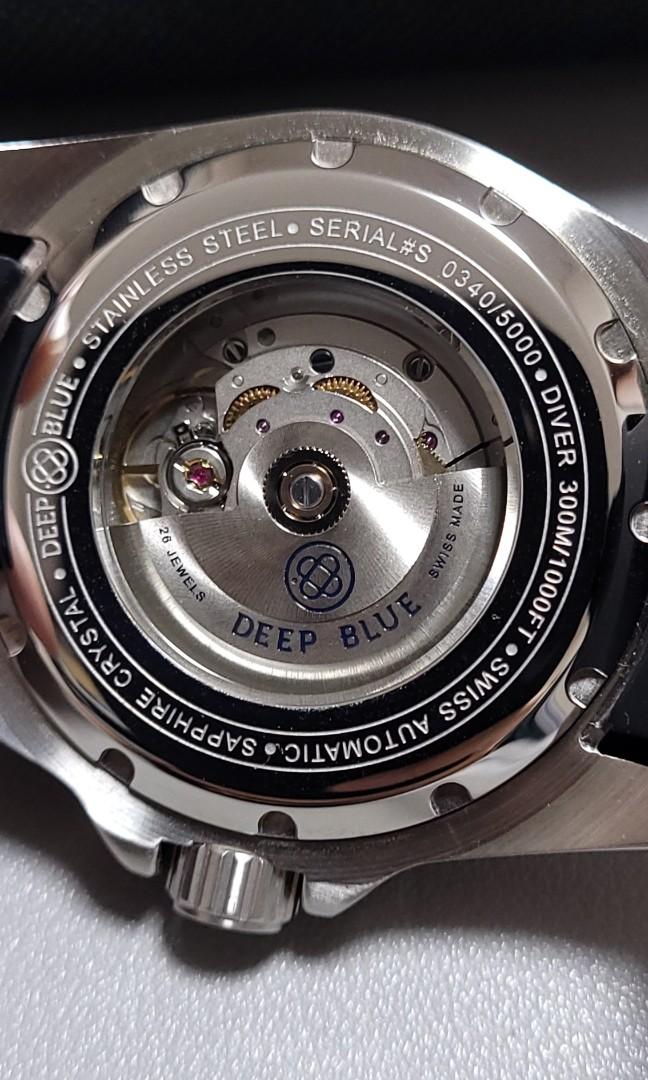 Deep Blue Speedograph Swiss automatic movement, Men's Fashion, Watches ...