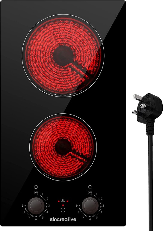 Double Electric Hob, Portable Induction Hob for All Pots, Plug in ...