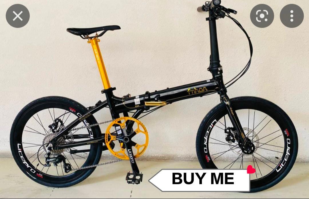 FNHON black and gold folderable bike, Sports Equipment, Bicycles ...