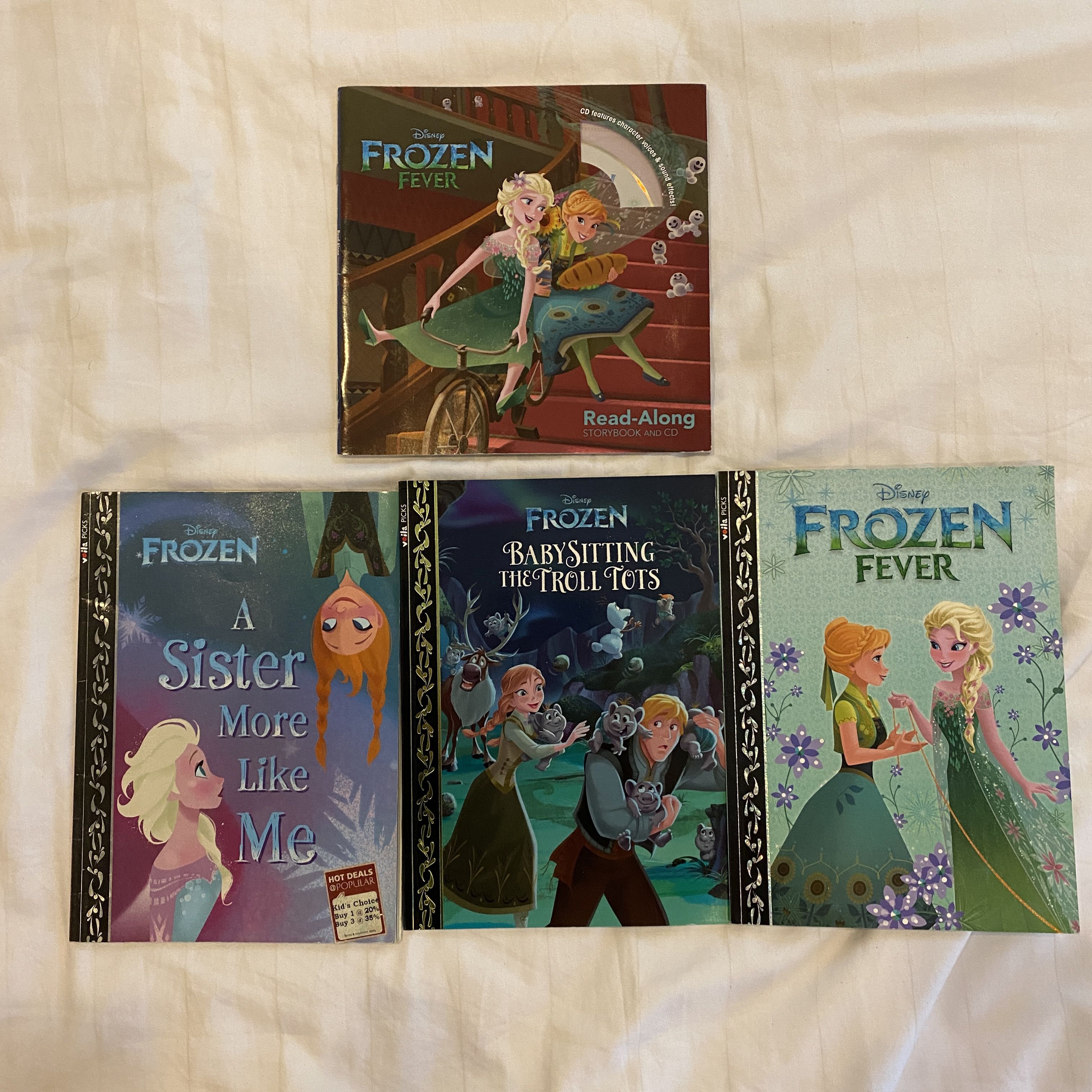 frozen elsa children's picture books SET OF 4 BOOKS, Hobbies & Toys ...