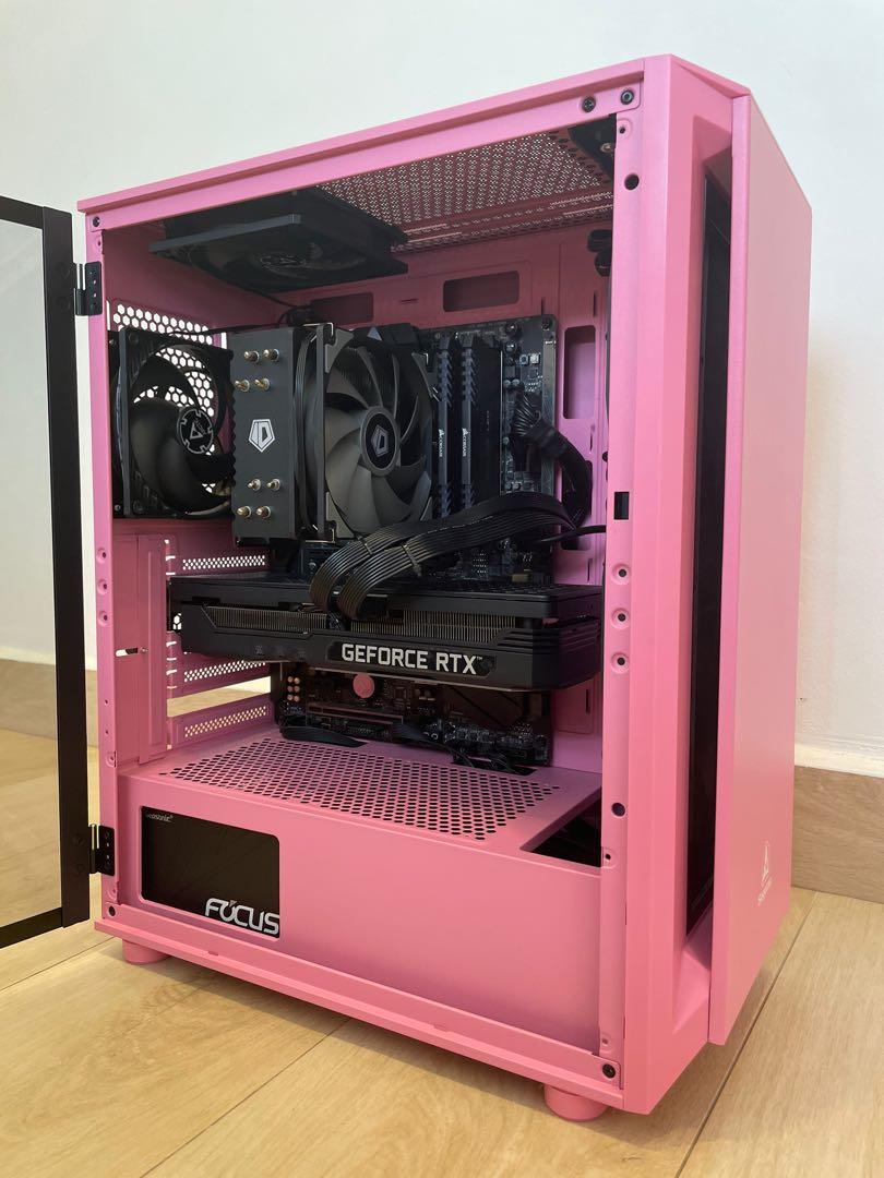 Pink Gaming PC (RTX 3060Ti + Ryzen 5 3600), Computers & Tech, Desktops ...